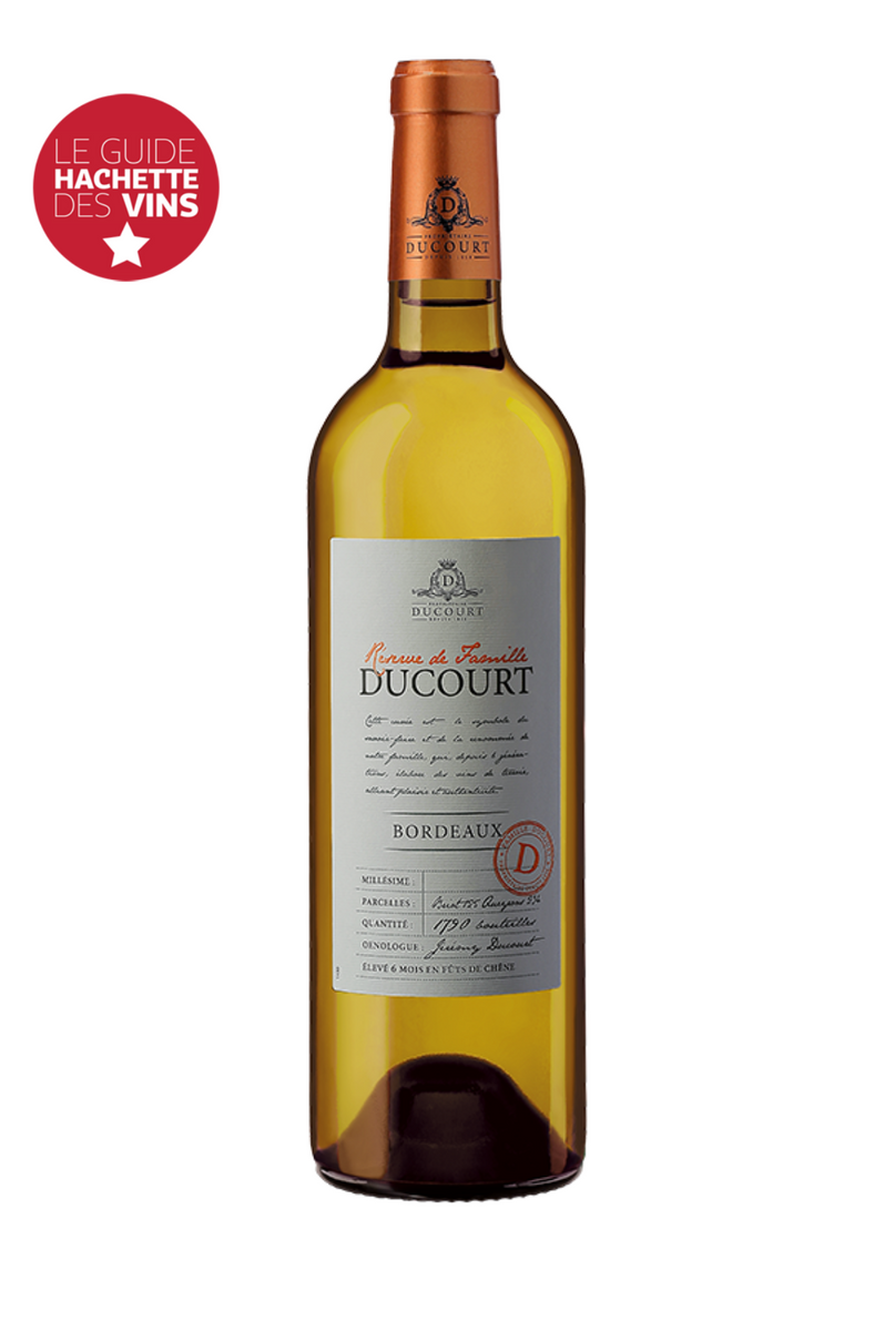 DUCOURT RÉSERVE DE FAMILLE BLANC - AOC BORDEAUX - 2019 - 6 bouteilles ...